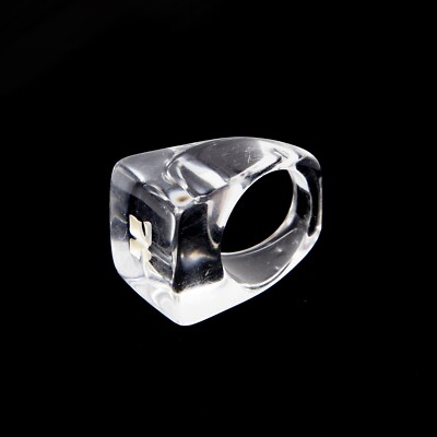 Rare VTG 1970s Courrèges Ice Ring – Lucite Space Age Design by André ...