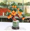Large Jade Stone Tangerine Bonsai Gemstone Tree Fruit Plant Feng Shui ...