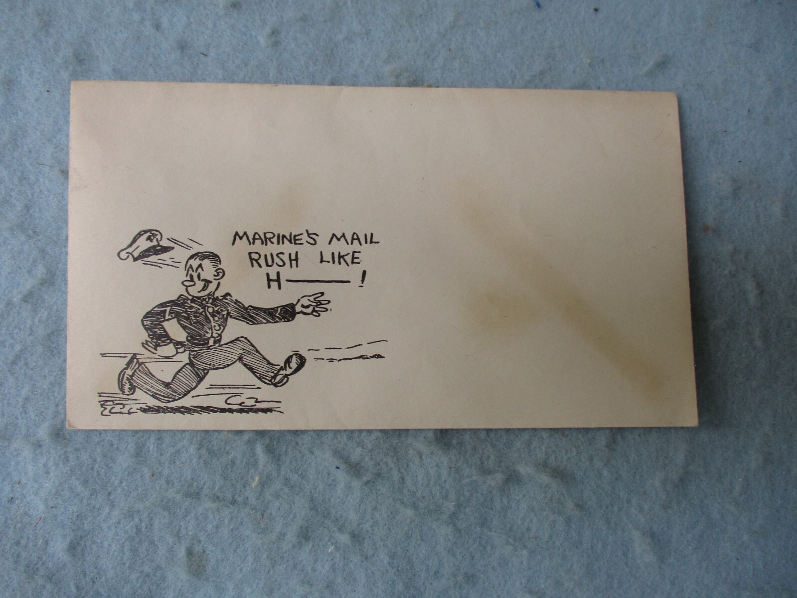 WWII US Marines Envelope USMC Mail Call Drawing Never Used WW2 | eBay