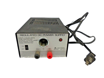 Vintage Alectron Regulated DC Power Supply Model CW-204- 13.8vDC 4amp ...