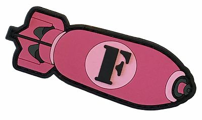 Pink - F-Bomb - PVC Tactical Morale Patch With Hook Backing | eBay