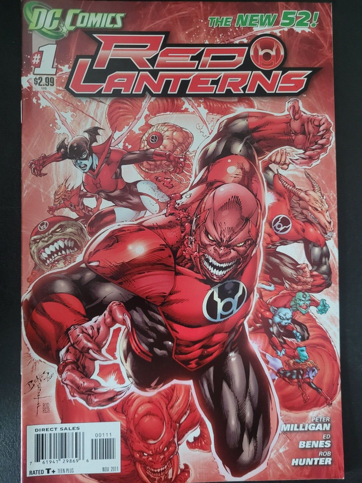 RED LANTERNS #1 & 2 (2011) DC 52 COMICS RAGE! ATROCITUS! 2ND PRINT ...