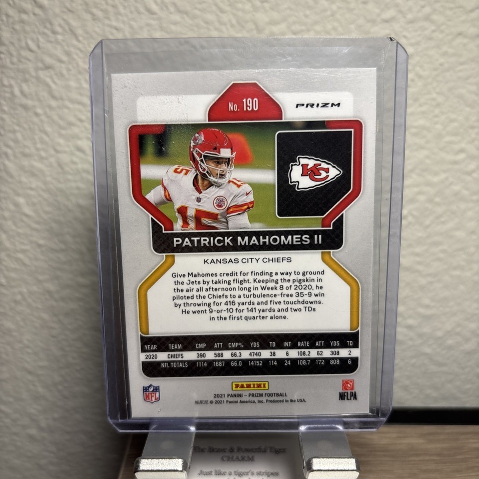 Patrick Mahomes II 2021 Panini Prizm Red White Blue Kansas City Chiefs ...