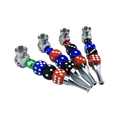 Creative Long Mouth Dice Zinc Alloy Pipe Detachable Cleaning Mini Metal ...