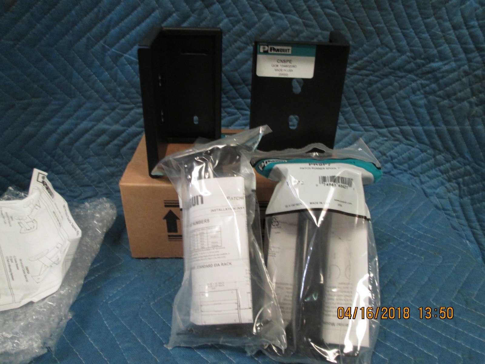 PANDUIT CNSPE Cabinet End Channel Slack Spool Kit ( 20 in stock) NEW ...