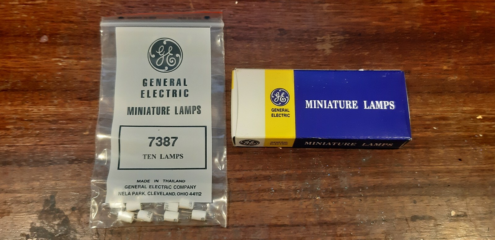 GE 7387 Miniature 28vdc/1w T1.75 Indicator Bulbs, Box of 10 | eBay