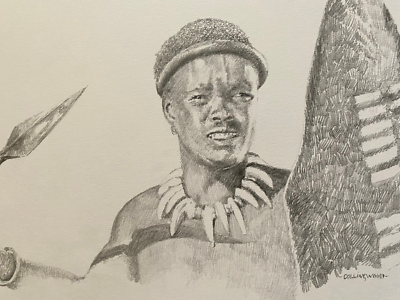 Zulu Warrior Drawings