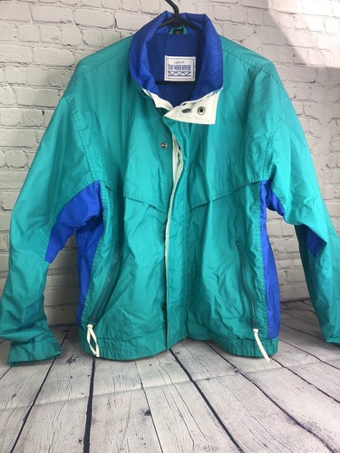 Vintage Levi's Thunder River Blue Teal Colorblock Win… - Gem