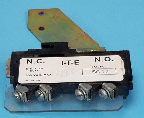 I-T-E SC 12 INTERLOCK SWITCH SC12 600 VAC. MAX. for sale online | eBay