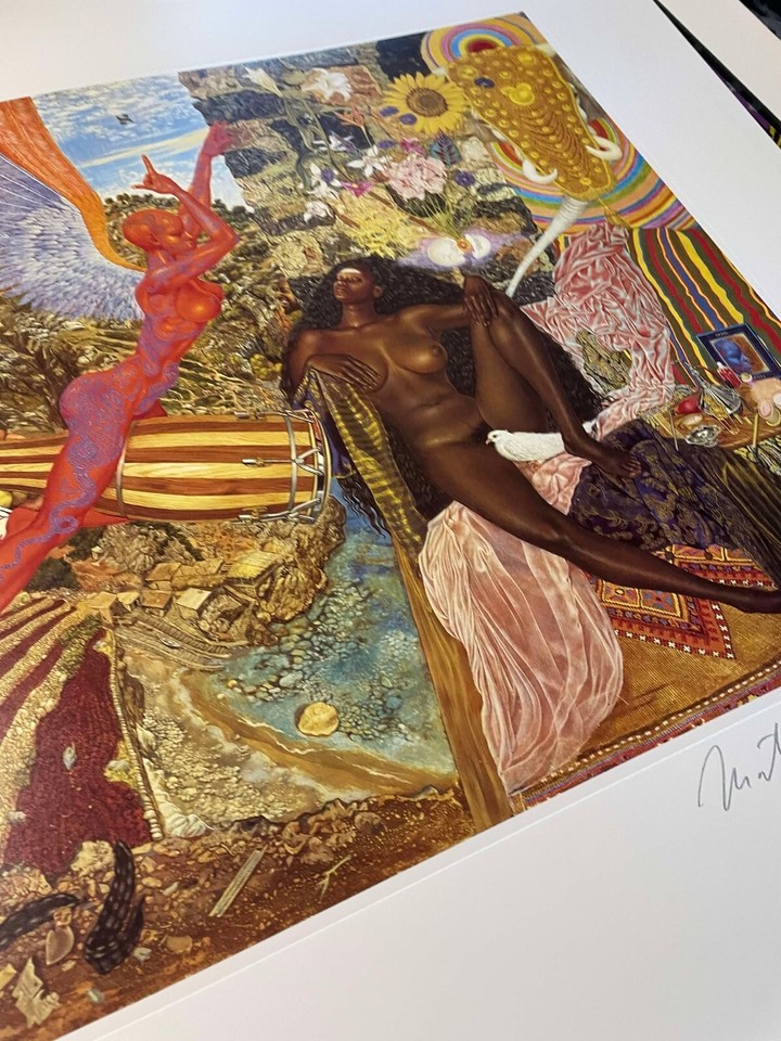 Carlos SANTANA Hand Signed ABRAXAS Official Cover Art Print Mati ...