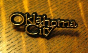 Oklahoma City OK Vintage Lapel Pin - Oklahoma State Capital OKC USA ...