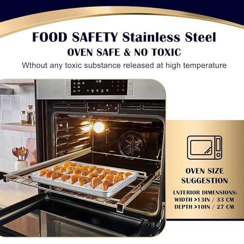 12.5 Inch Baking Sheet Pan With Cooling Rack Set2 Pans & 2 Racks ...