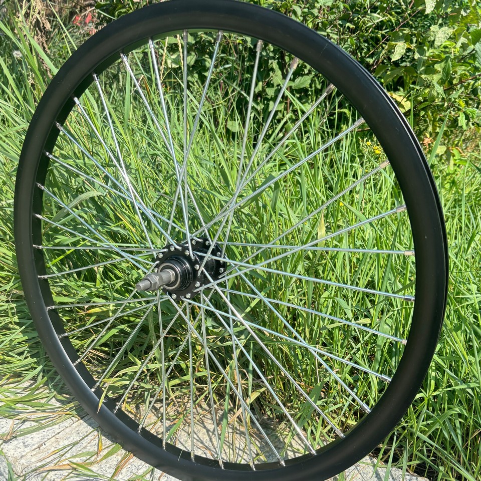 Heavy Duty 26" Bicycle Wheel Set, Double Layer Alum Alloy 10G 36 Spokes ...