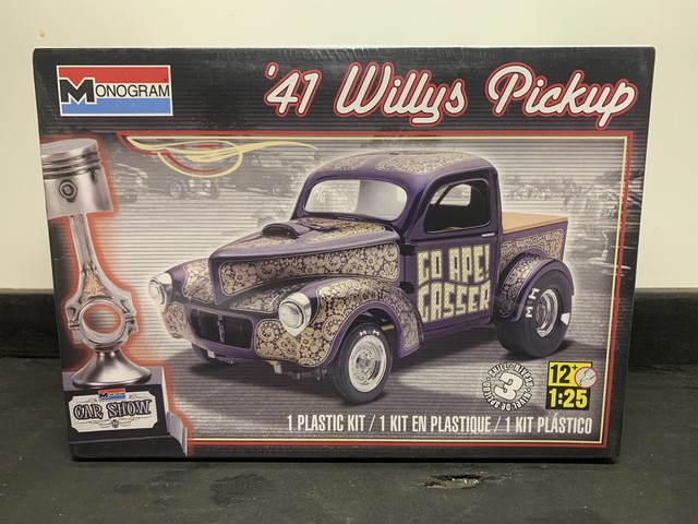Monogram 1/25 ‘41 Willys Pickup Gasser Model Kit 85-4058 (Sealed) | eBay