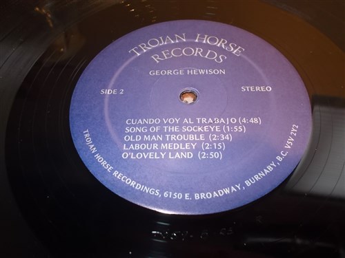 * George Hewison . Self Titled . Shrink Wrap . Canadian Folk . LP | eBay