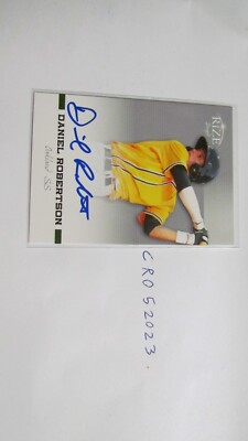 2012 Rize Daniel Robertson signed baseball card (4) | eBay