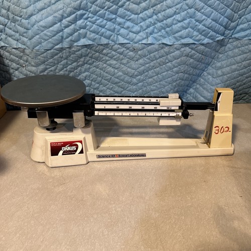 Ohaus Triple Beam Balance Scale 610g weigh-capacity 700/800 Series exc ...