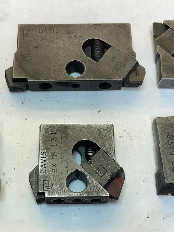 G&L Davis Tools 9X Boring Bar 1-1/4”RD, Double Edge Blade Blocks ...