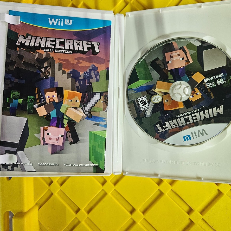 Minecraft - Wii U Edition (Nintendo Wii U, 2016) COMPLETE CIB ...