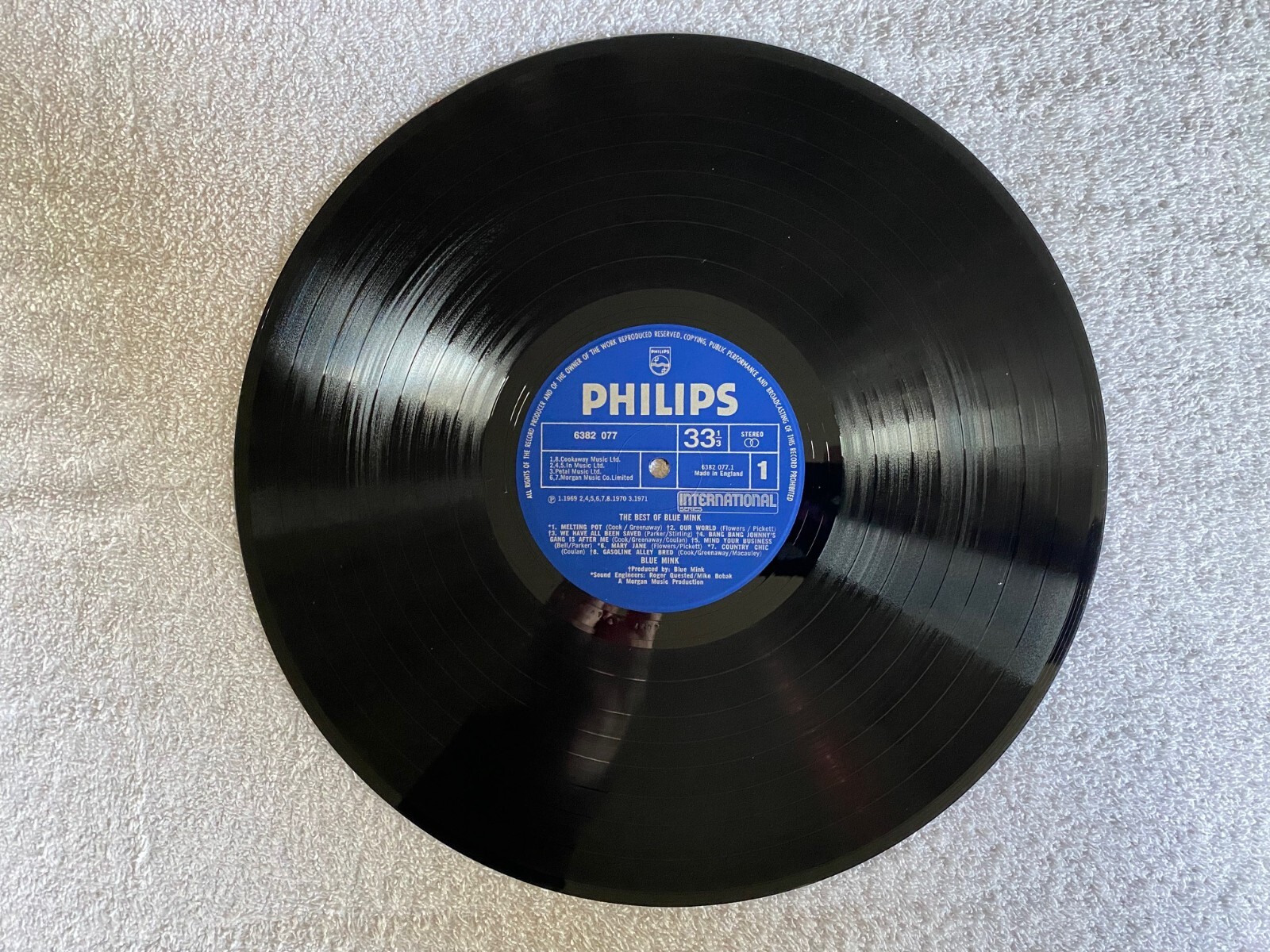 Blue Mink LP "The Best Of Blue Mink" Original 1973 UK 1st Press Album ...