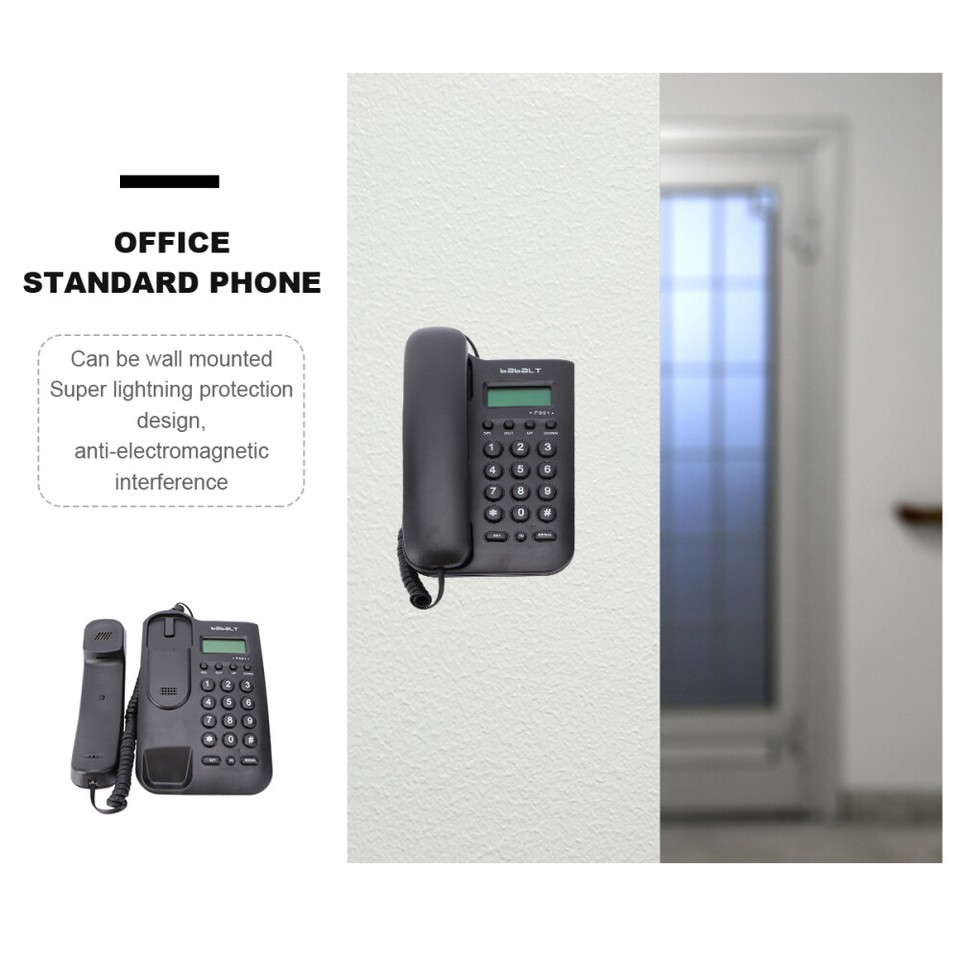 Corded Landline Telephone Wall Mountable or Desk House Phones with ...