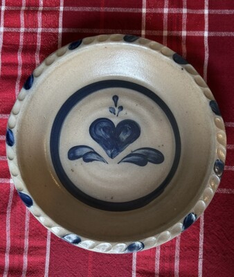 Rowe Pottery Works 1988 Salt Glaze Pie Plate 10” | eBay