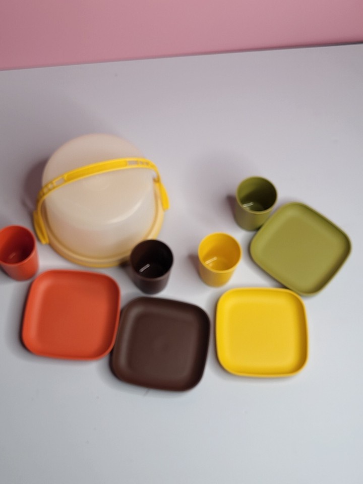 vtg Tupperware Toys Mini Serve It Children's Play Dish Kids Set lot ...