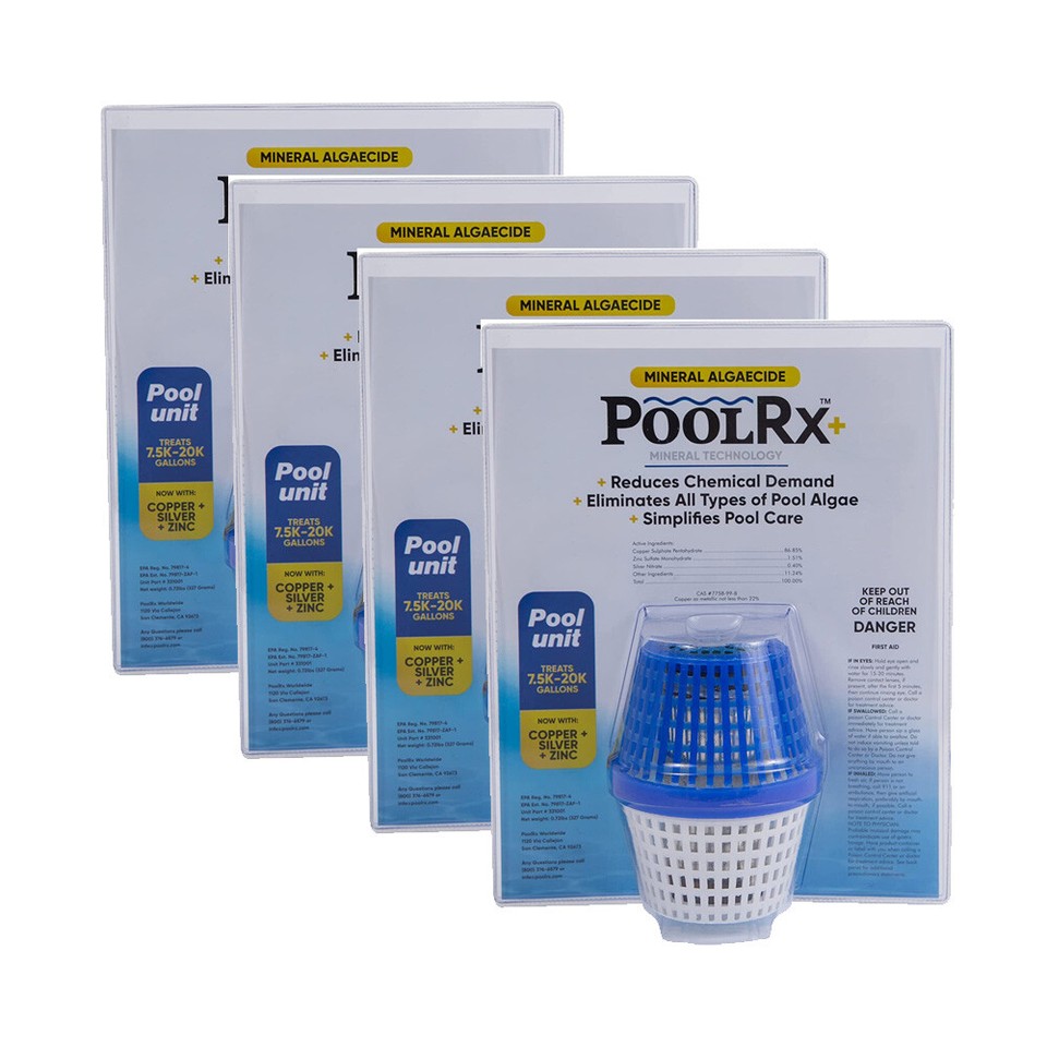 PoolRx Plus Blue Mineral Chemical Removes Algae Swimming Pools ...