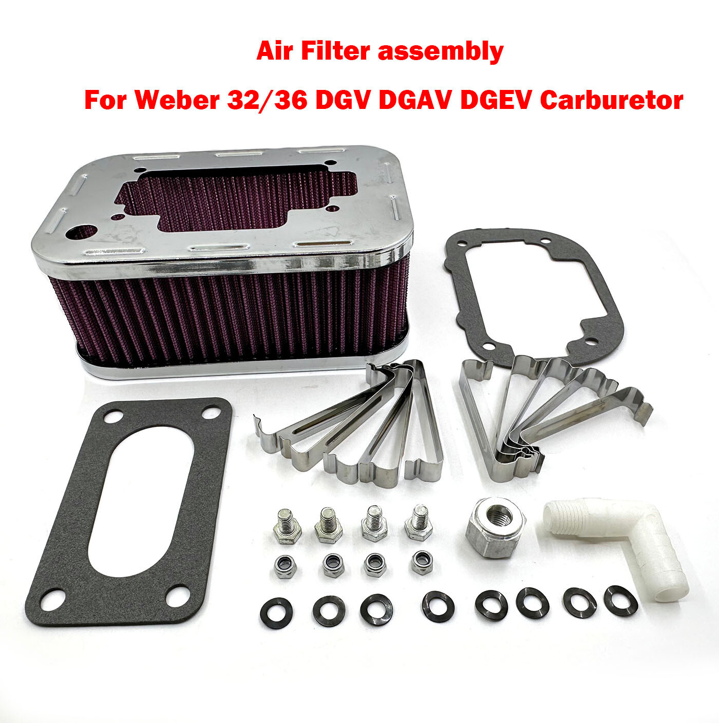Air Filter Assembly For Weber 32/36 DGV DGAV DGEV Carburetor 99217.331 ...