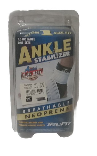 Tru Fit ~ Adjustable Ankle Stabilizer ~ Breathable Neoprene 71800 ...