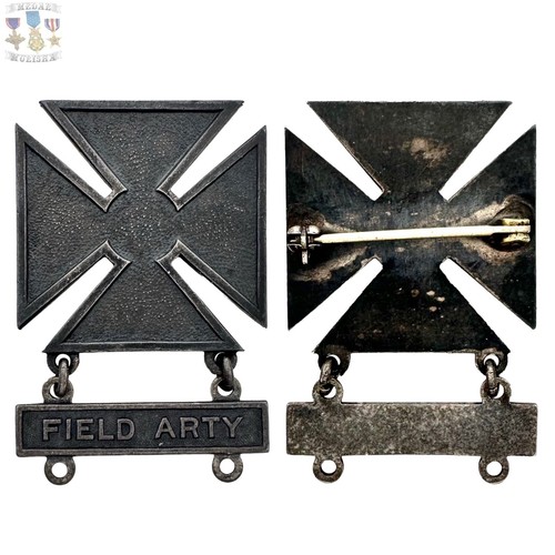 WWII U.S. ARMY MARKSMAN BADGE FIELD ARTY BAR PIN-BACK WW2 #MM42 | eBay