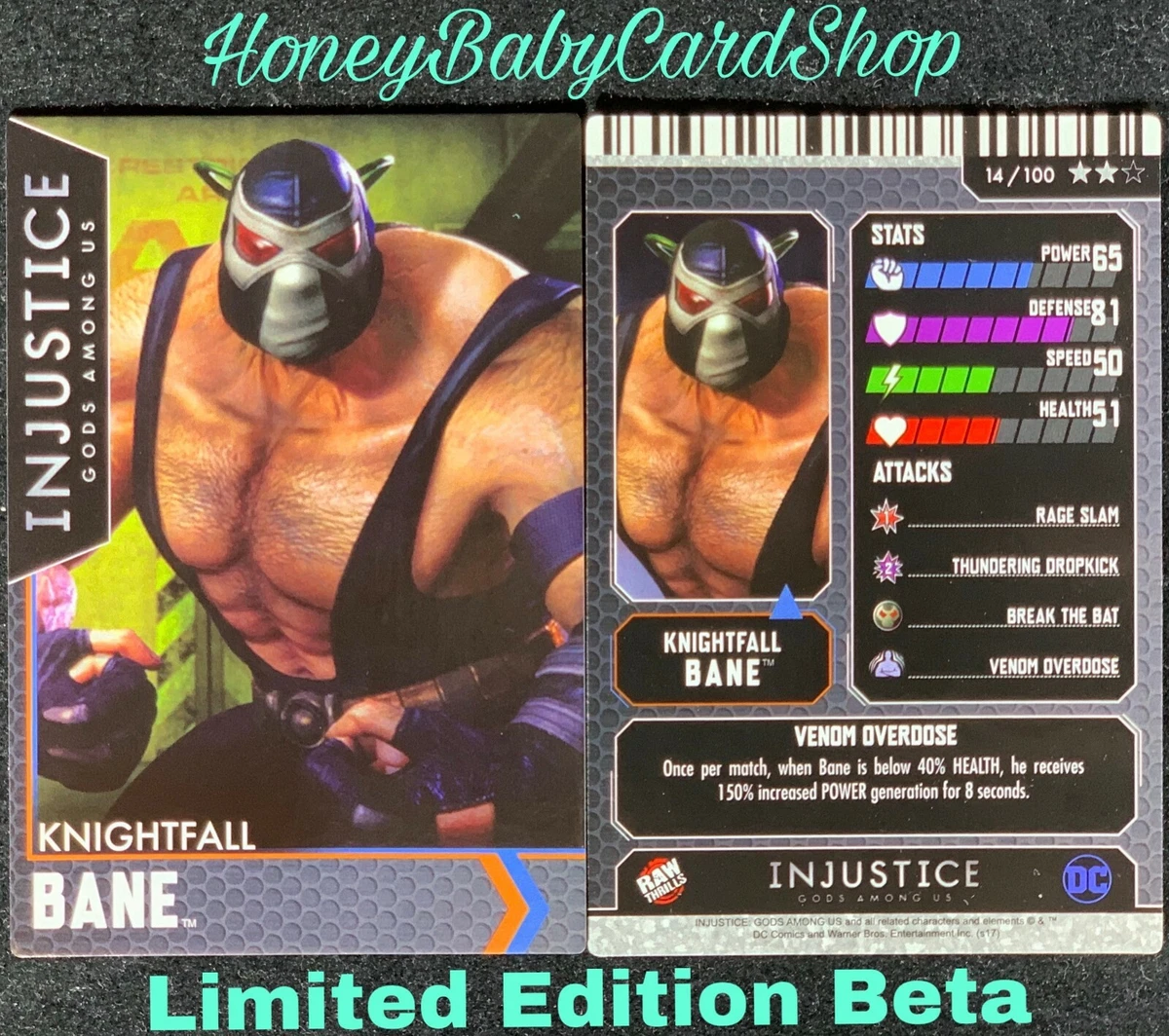 Knightfall Bane Injustice Card