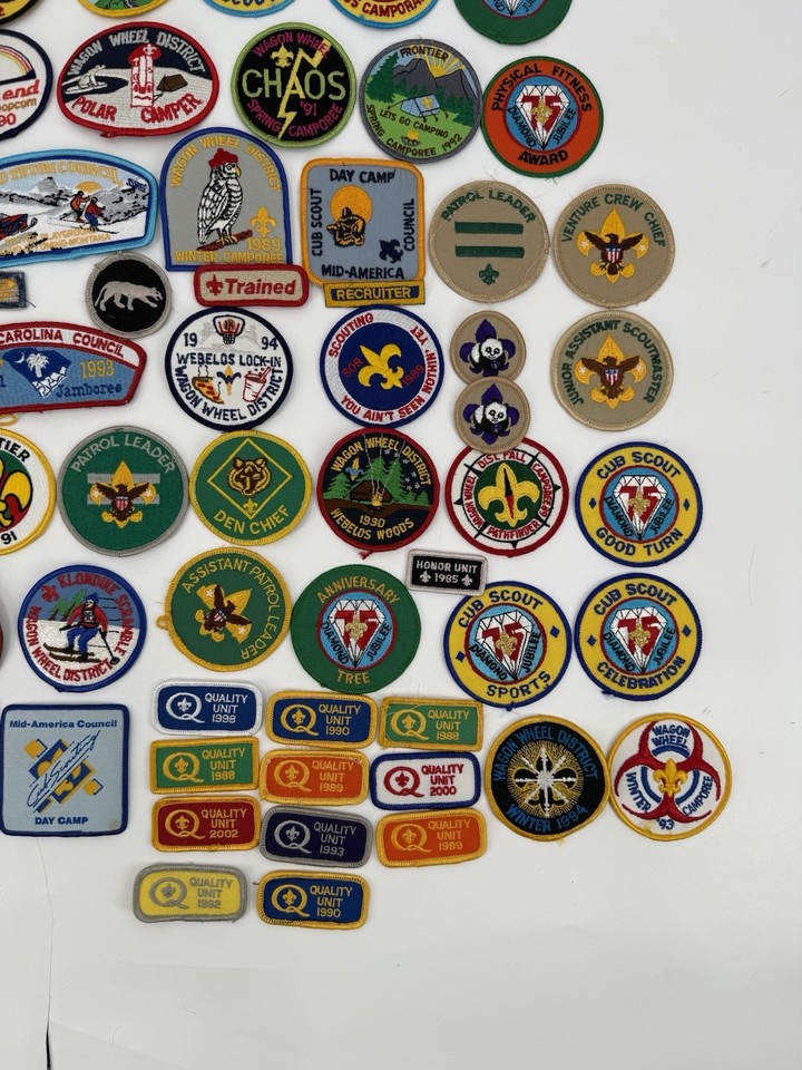 Lot Of 75 Vintage Boy Scouts of America Mixed Patches BSA Patches | eBay