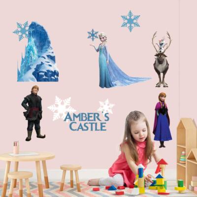 Frozen Movie Personalized Set Wall Sticker Decal Decor Mural Disney ...