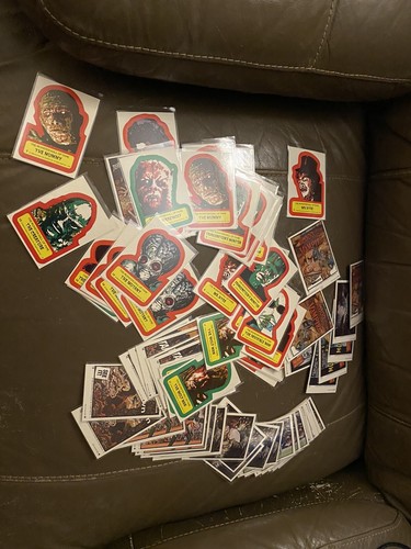CREATURE FEATURE © 1980 Topps Sticker Card Lot 75 Cards | eBay