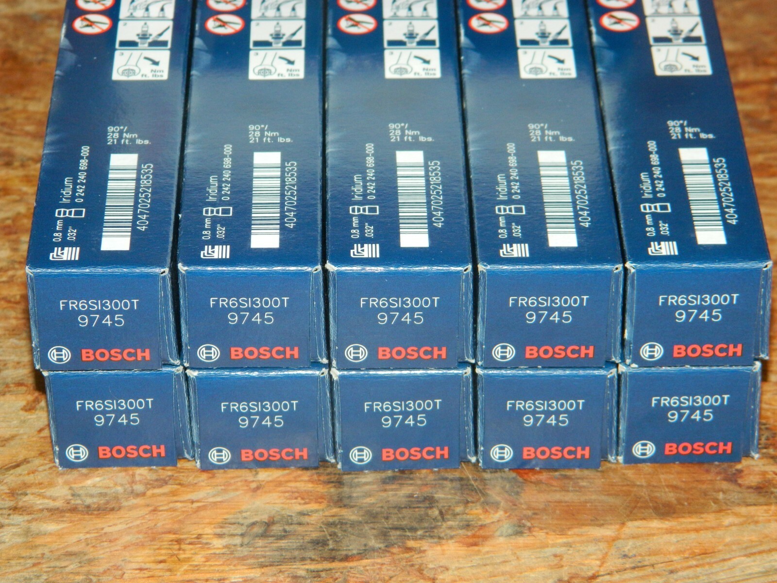 (10) NEW BOSCH 9745 SPARK PLUGS FOR MITSUBUSHI ECLIPSE GALANT LANCER ...