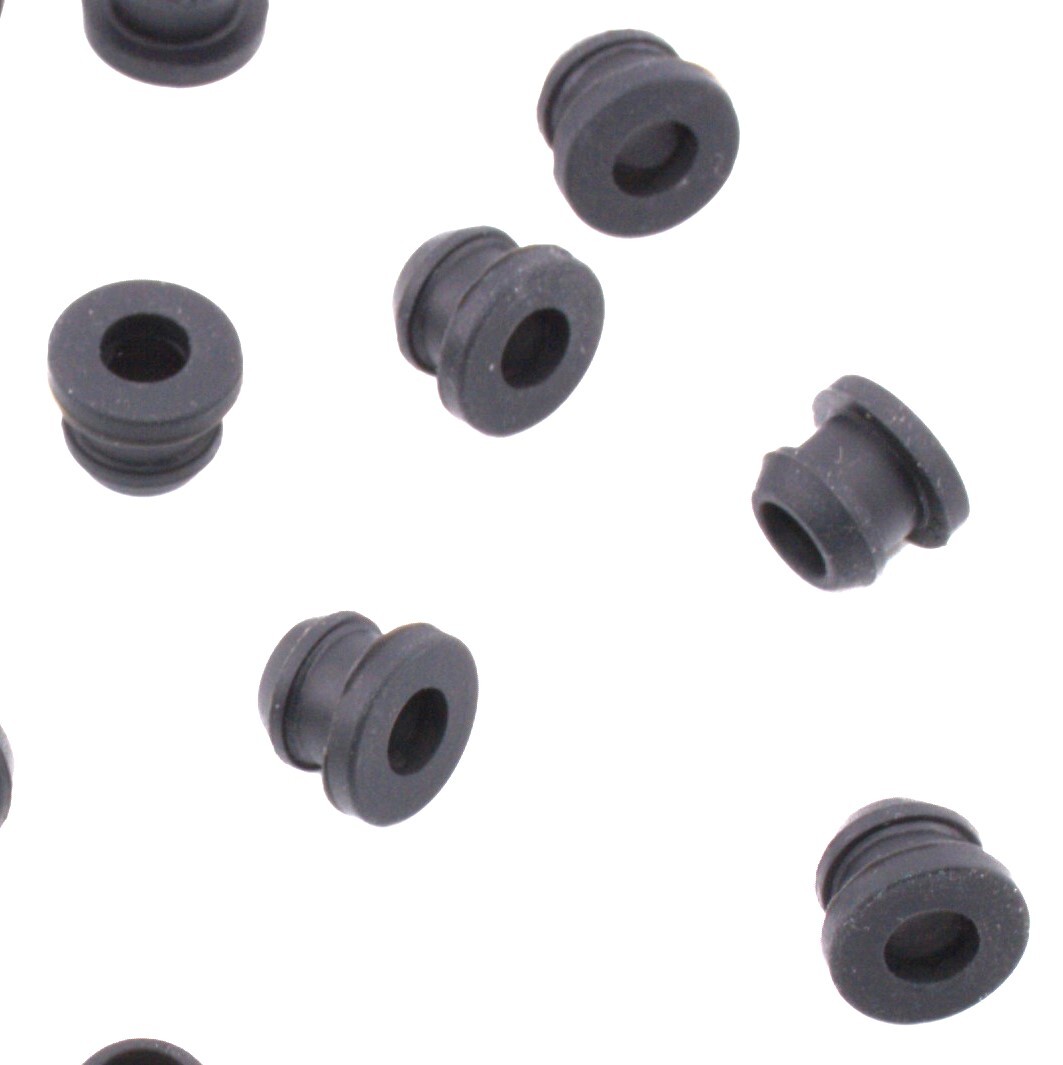 1/4" x 3/16" ID w 3/16" Rubber Wire Sealing Grommet Panel Hole Bushing ...