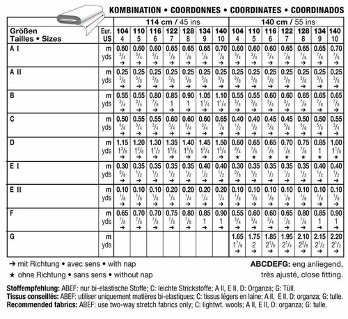 Burda Pattern 9629 Ballet Dance Leotard Pants Skirt Tutu Girls 4-10 for ...