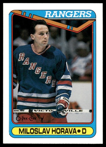 1990-91 O-Pee-Chee Miloslav Horava Rookie New York Rangers #337 | eBay