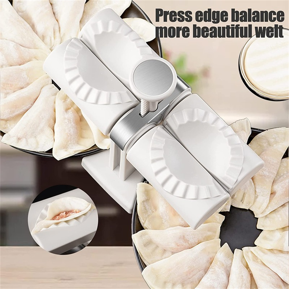 Household Double Head Automatic Dumpling Maker Mould Dumpling Wrapper ...