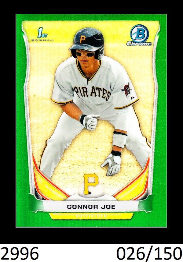 1-2014 BOWMAN CHROME DRAFT GREEN REFRACTOR CONNOR JOE REDS /150 QTY | eBay