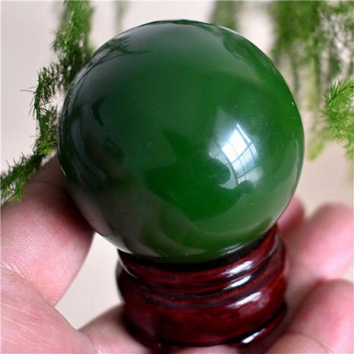 Real Natural Canada Jasper Jade Sphere Quartz Crystal Reiki Healing ...