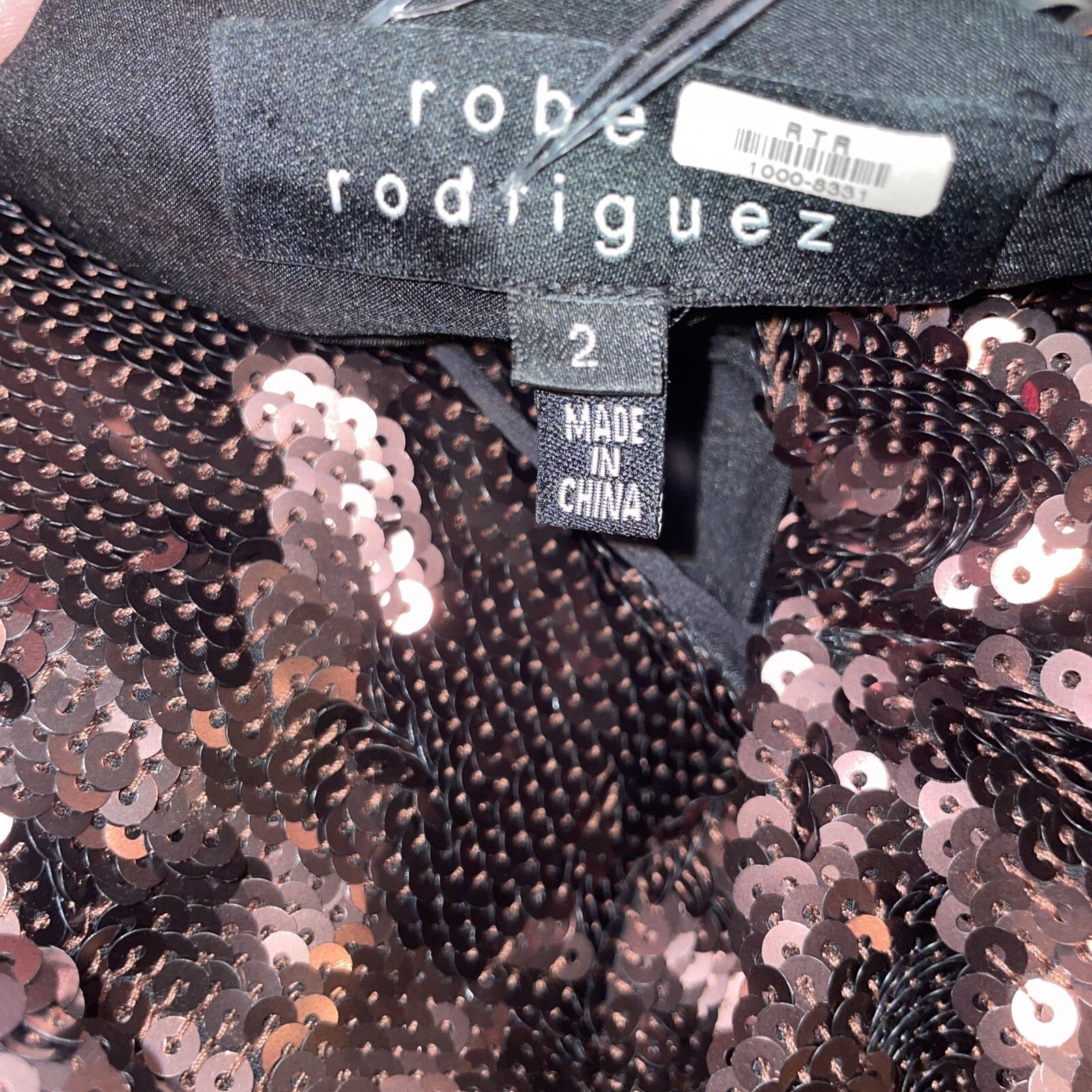 Robert Rodriguez Sequin Off The Shoulder Dress Size 2… - Gem