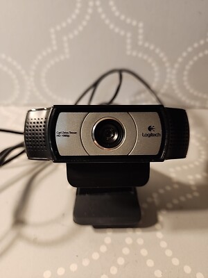 Logitech Webcam Carl Zeiss Tessar HD 1080P USB V-U0031/860-00445 | eBay