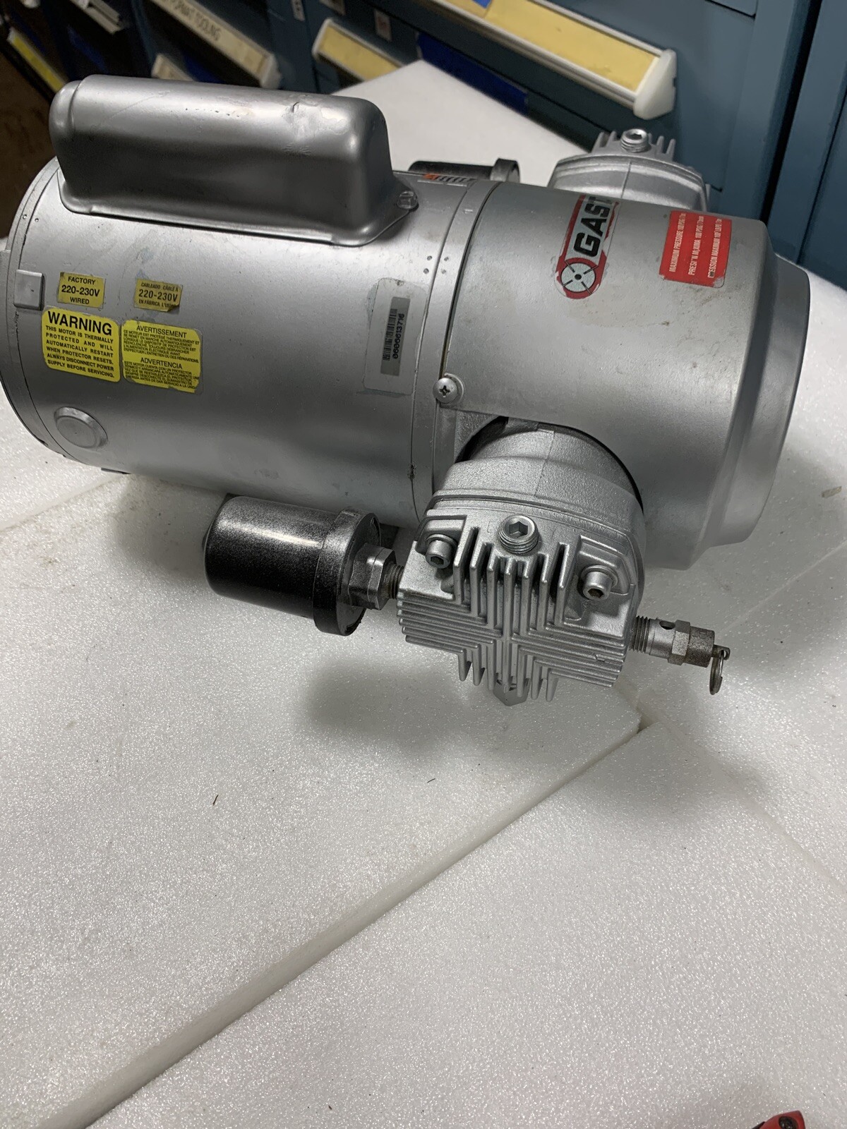 GAST 5HCD-100TA-M550NGX Electric Air Compressor 3/4HP *REBUILT* | eBay