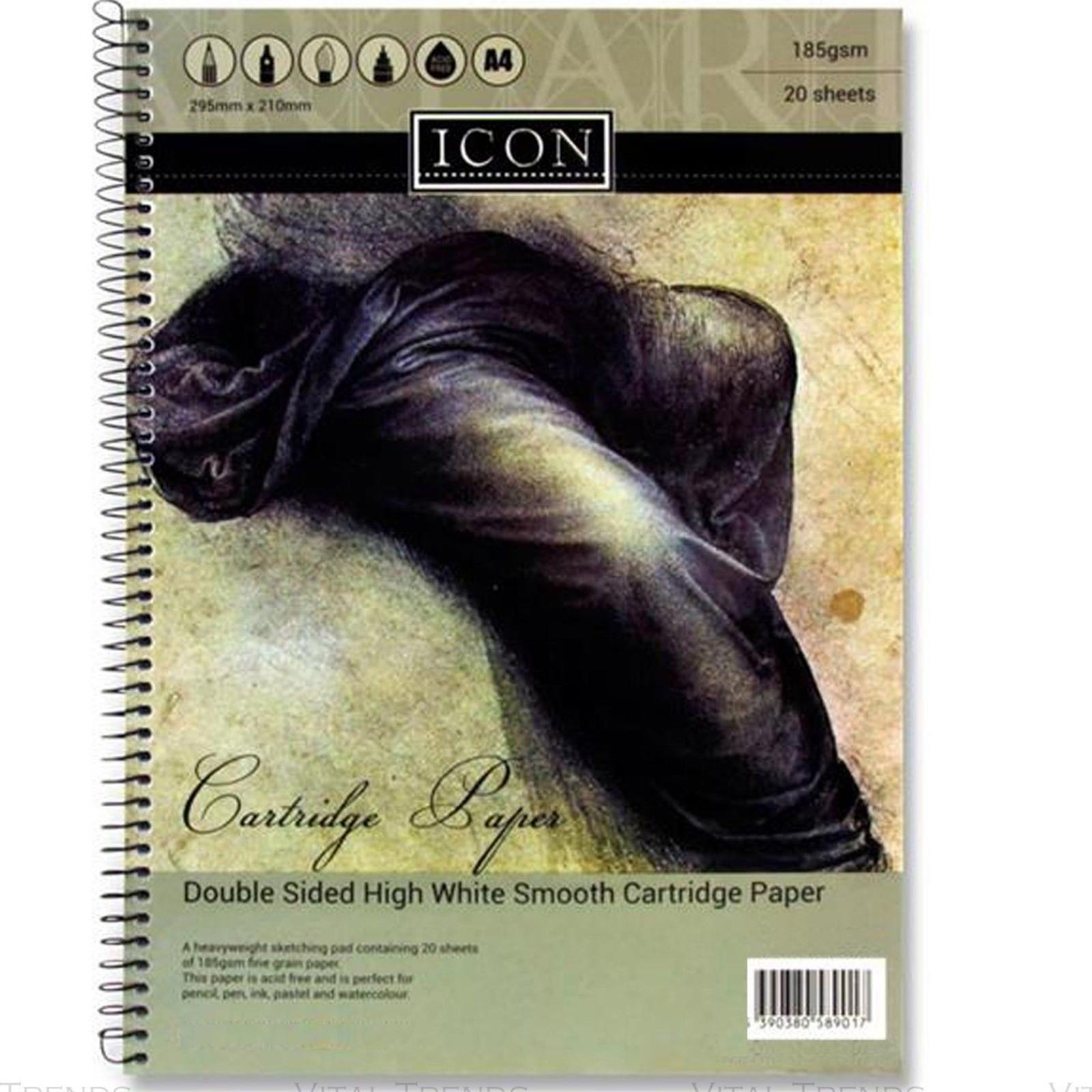 Sketch Book Drawing Pad White Cartridge Paper A3 A4 A5 Artist Draw Art ...