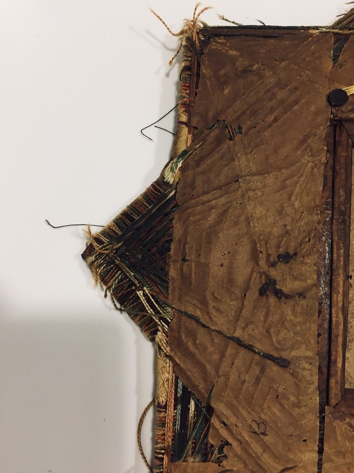 antique Primitive Americana string Thread frame Handmade Art Frame | eBay