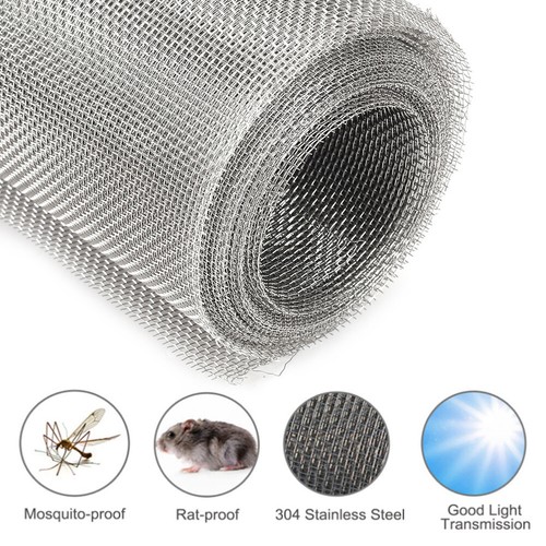 6 Sizes Rodent Proof Stainless Steel Mesh Sheet Air brick Pest Control ...