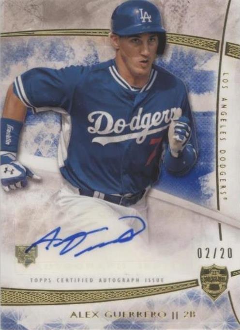 2014 Topps Supreme - Autographs Alex Guerrero #SA-AG Blue /20 (AU, RC ...