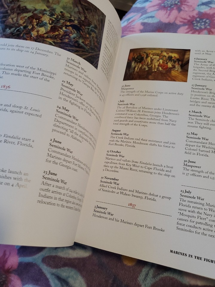 2002 USMC A COMPLETE HISTORY US MARINE CORPS LARGE 13 1/4" X 9" 656 ...